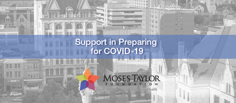 Support in Responding to COVID-19 Coronavirus - Moses Taylor Foundation